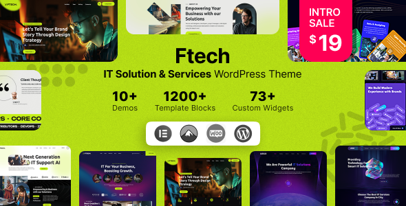 Ftech - IT Solution & Technology WordPress by themexriver | ThemeForest